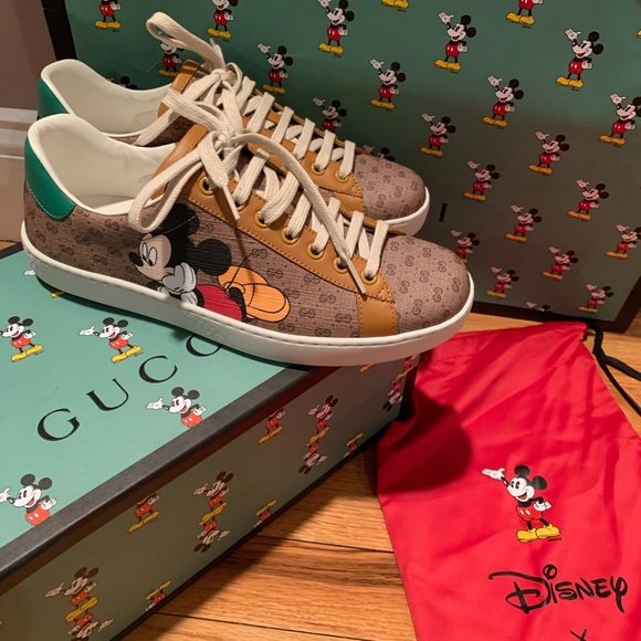 Gucci | Shoes | Guccixdisney Mickey Mouse Limited Edition Sneakers ...